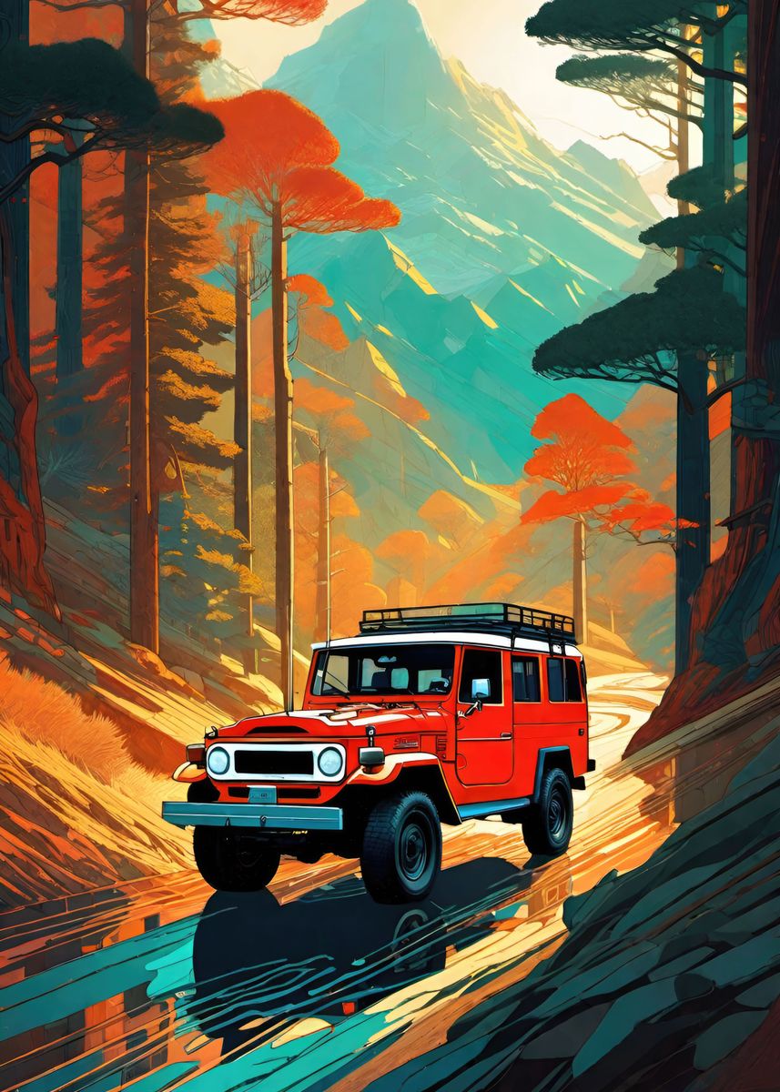 'Land Cruiser' Poster, picture, metal print, paint by Shaon Khalid ...