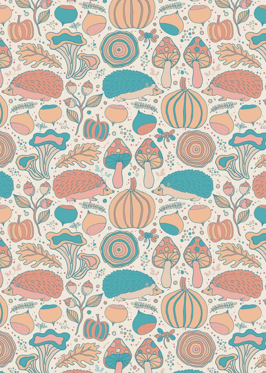 'Peach Animals' Poster, picture, metal print, paint by Cesar Torres ...