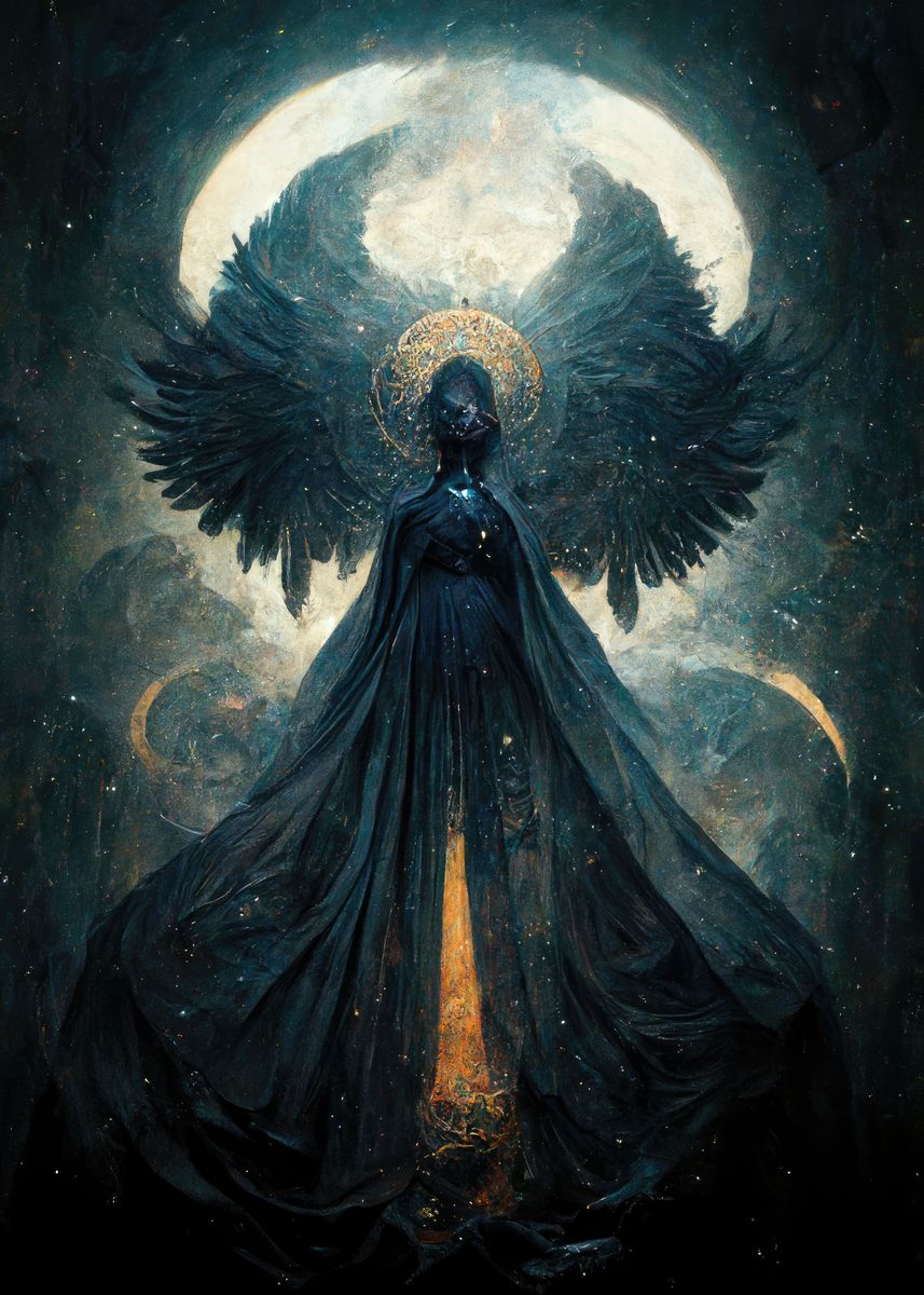 'Fallen corrupted angel' Poster, picture, metal print, paint by Mezma ...