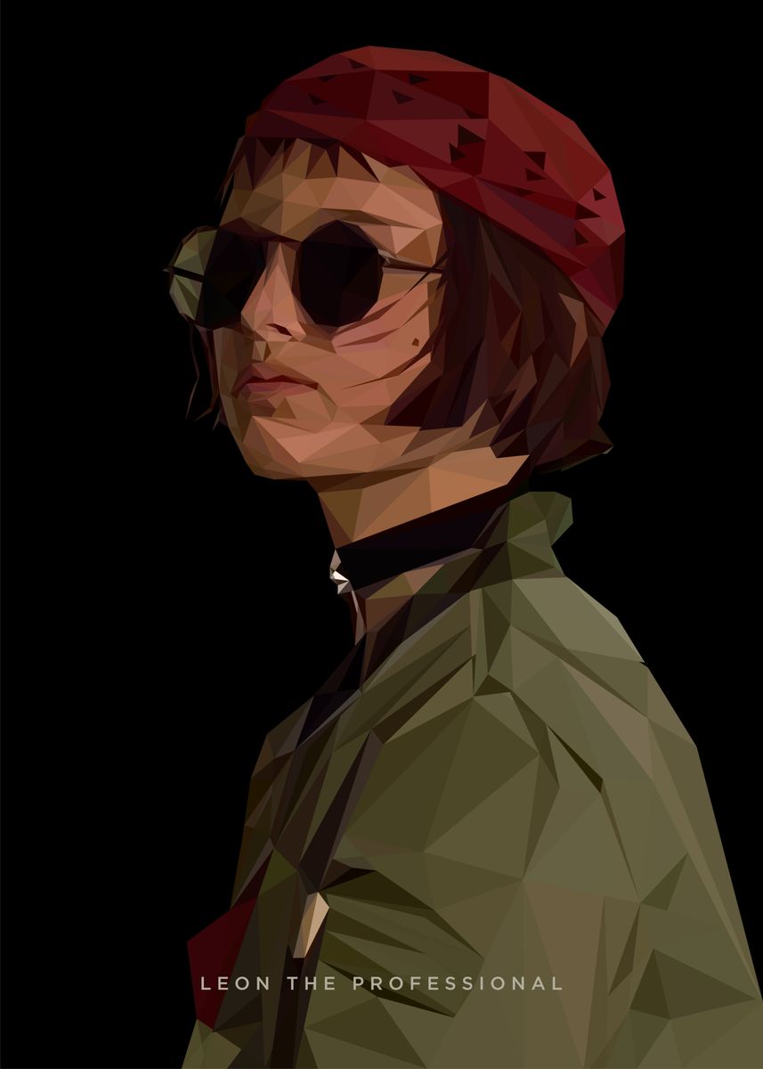 'matilda leon' Poster, picture, metal print, paint by Lowpoly Posters ...