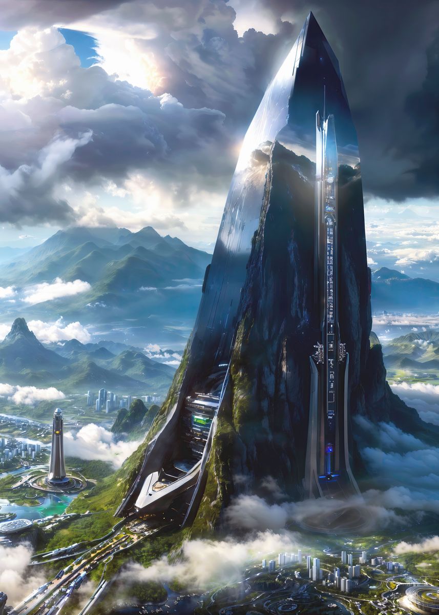 'The Blackstone Temple' Poster, picture, metal print, paint by ...