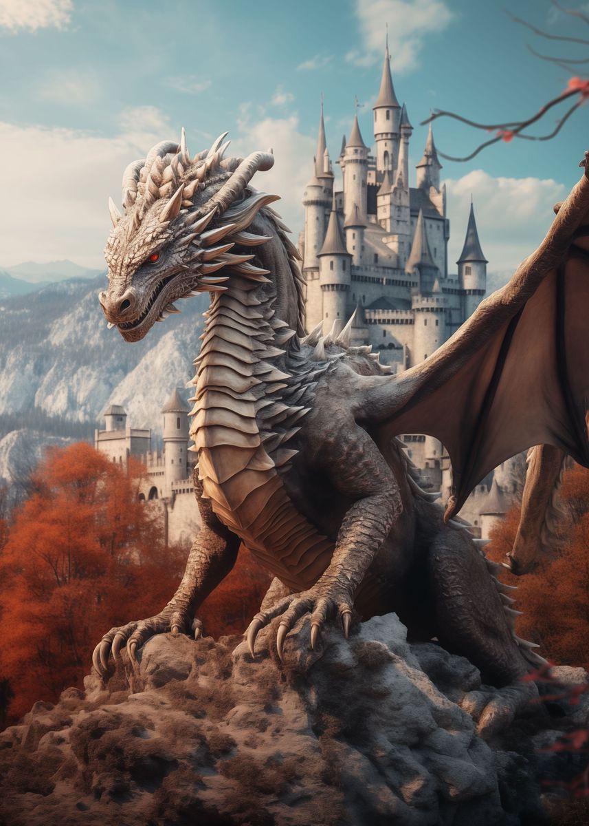 'Dragon Realm 8' Poster, picture, metal print, paint by Creativity Hub ...