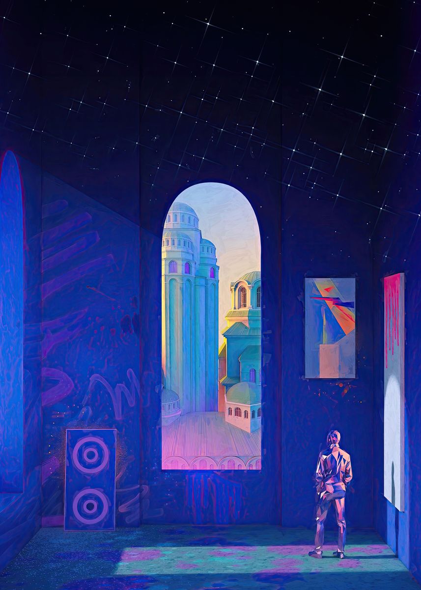 'Visionary' Poster, picture, metal print, paint by Shørsh | Displate