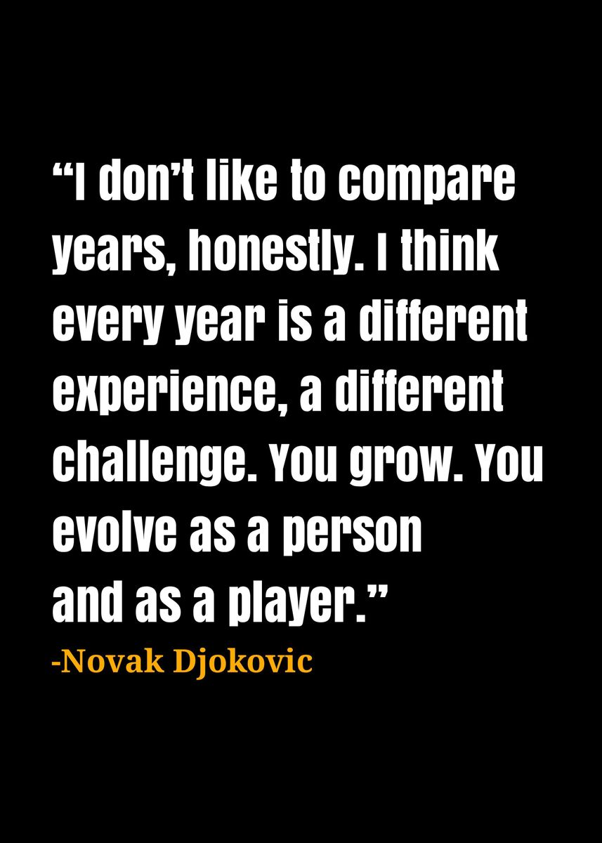 'Novak Djokovic Quotes ' Poster, picture, metal print, paint by KLIP ...