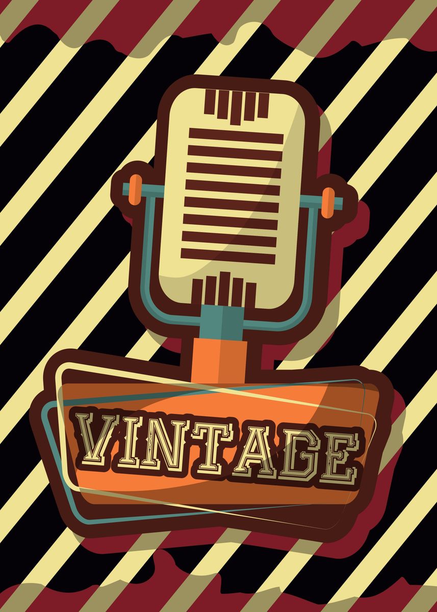 'Music Logo ' Poster, picture, metal print, paint by ReskLucky | Displate