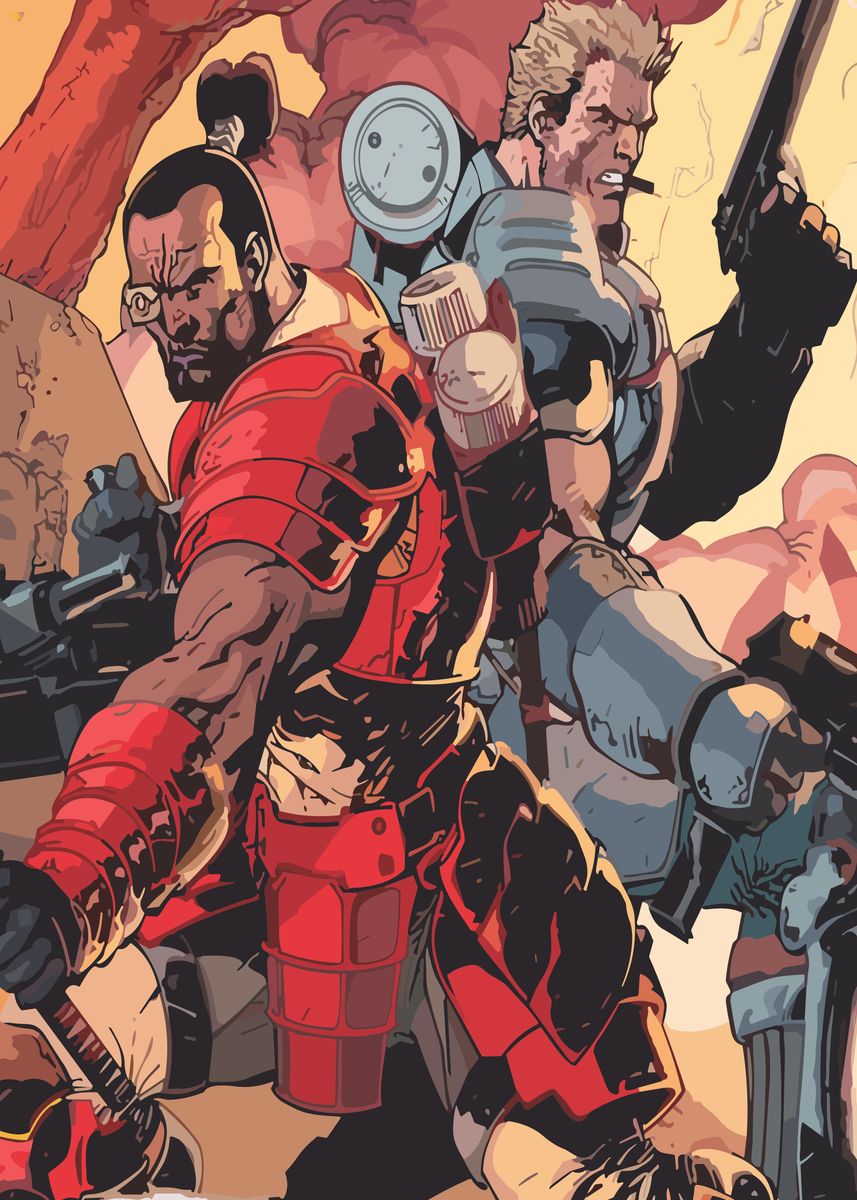 'contra game' Poster, picture, metal print, paint by mouna rudo | Displate