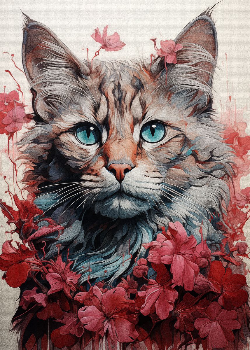 'The Furry Explorer' Poster, picture, metal print, paint by EKIM | Displate