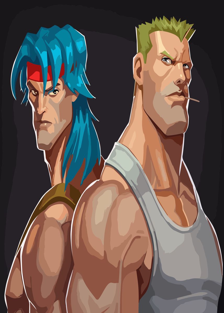 'contra game' Poster, picture, metal print, paint by mouna rudo | Displate