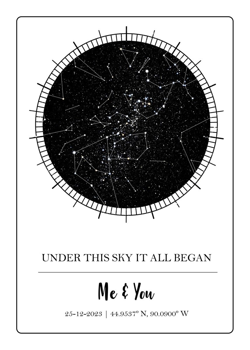 'Star Map Custom 2' Poster, picture, metal print, paint by Danny Star ...