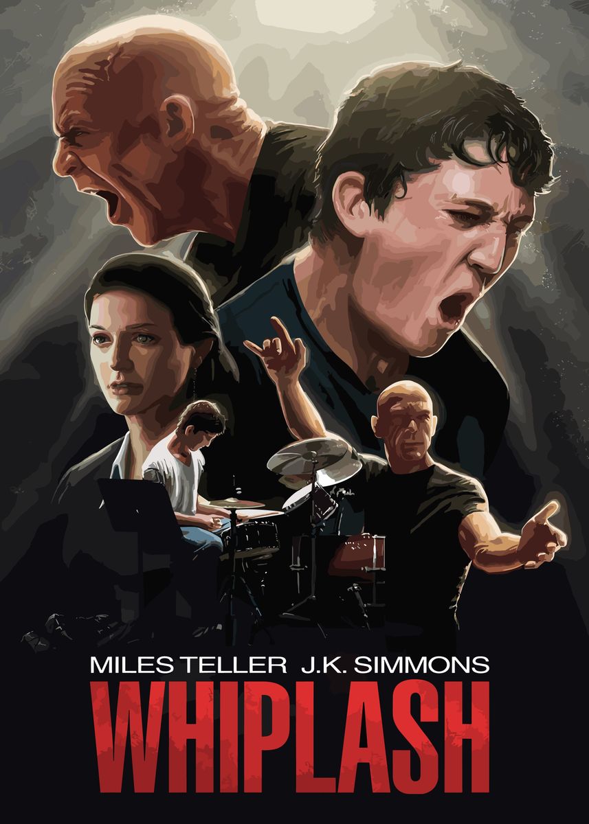 'Whiplash' Poster, picture, metal print, paint by Stony Emisko | Displate