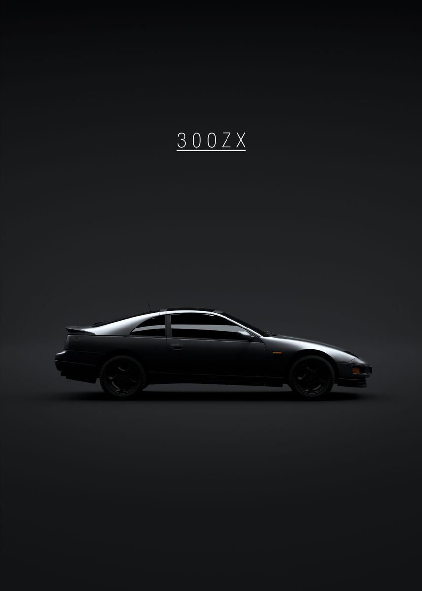 'Nissan 300ZX Z32 1990' Poster, picture, metal print, paint by 21 MXM ...