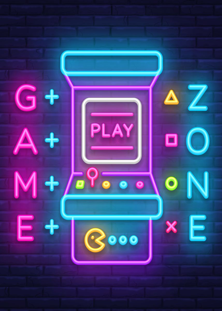 'Game Zone' Poster, picture, metal print, paint by Lestat de Lioncourt | Displate