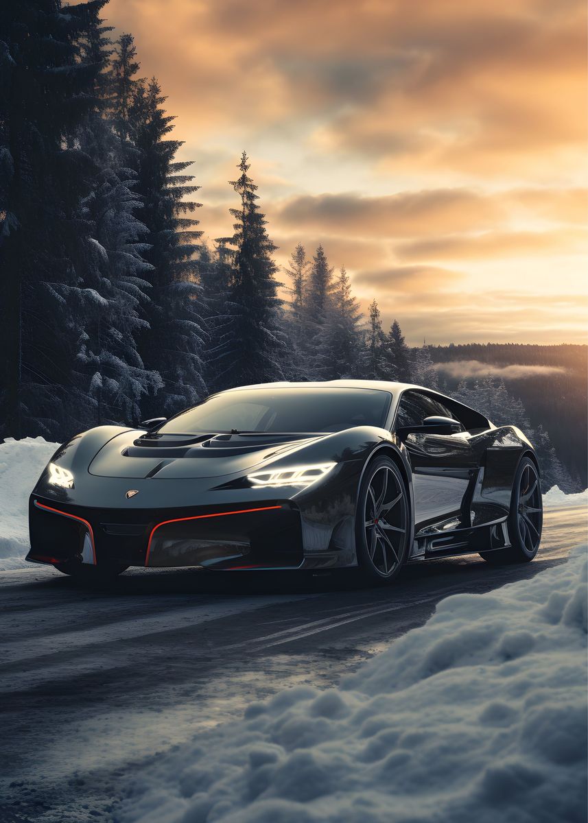 'Super car Concept' Poster, picture, metal print, paint by Klemen ...