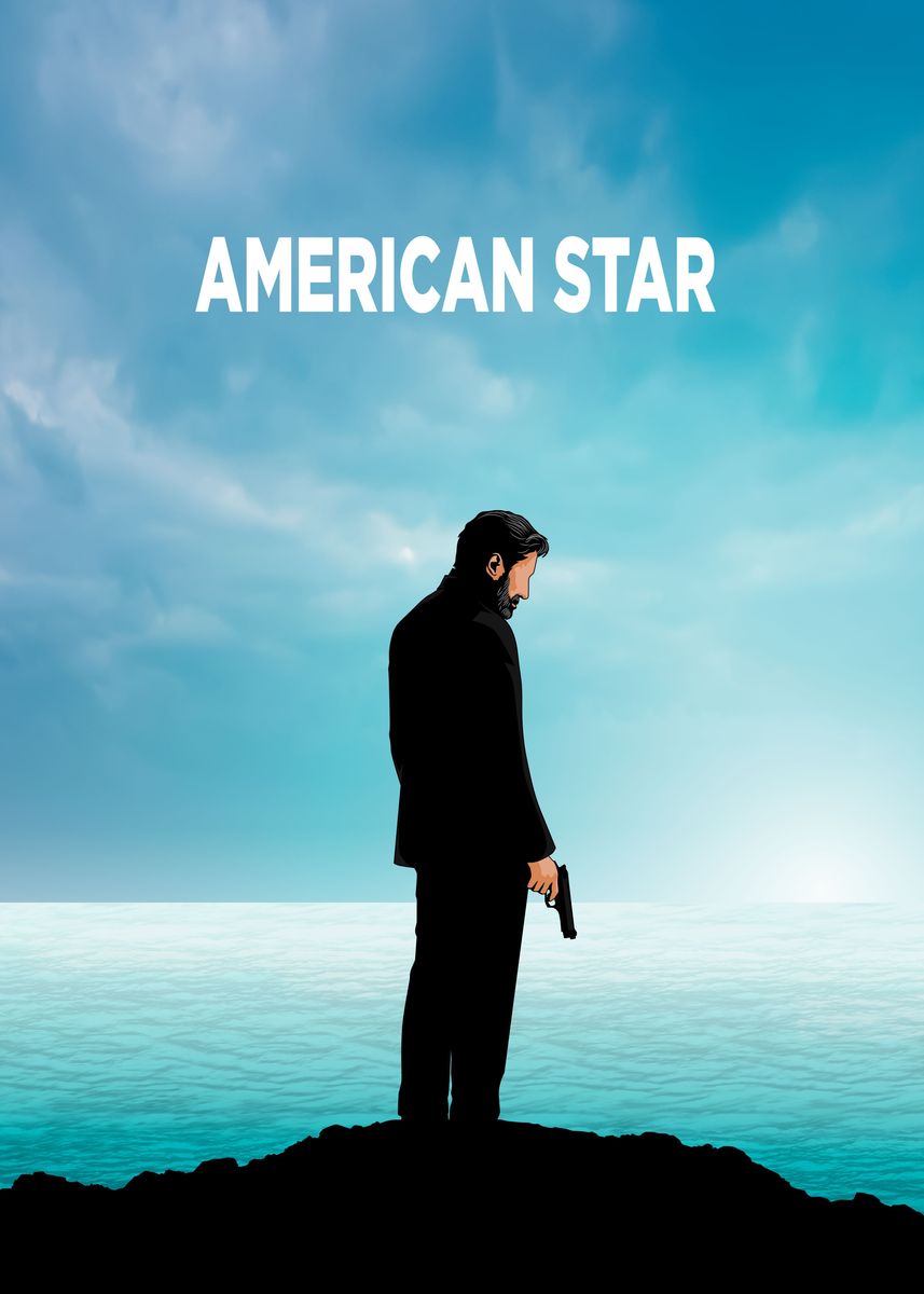 'american star' Poster, picture, metal print, paint by geeks holic ...