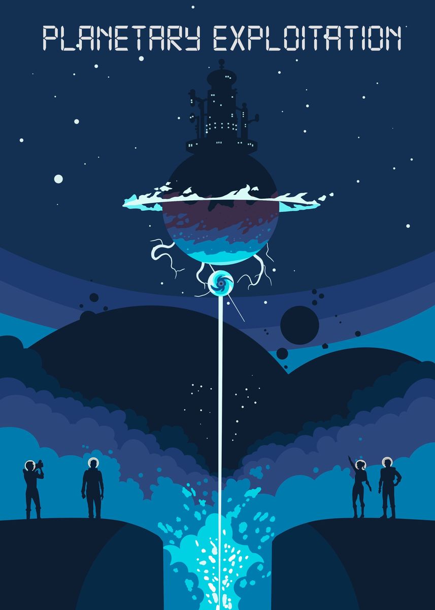 'Exploitation' Poster, picture, metal print, paint by Selja Cute | Displate