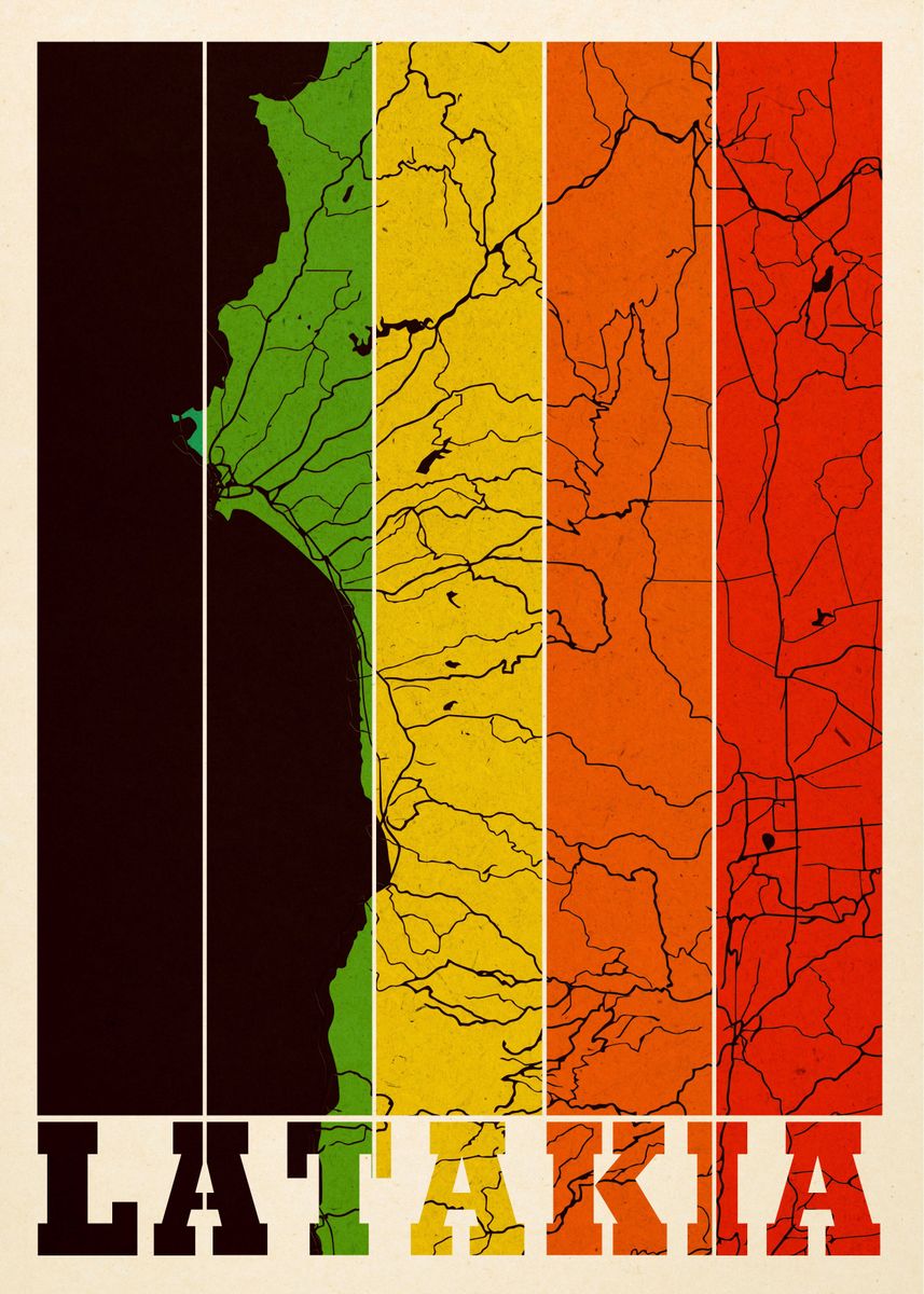 'Latakia Syria' Poster, picture, metal print, paint by Ryan Proffitt ...