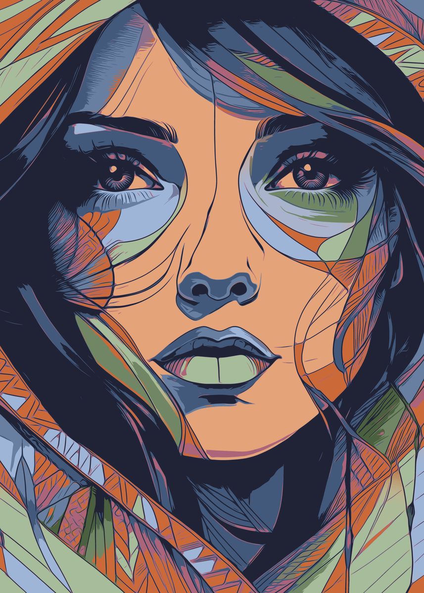 'Feelings' Poster, picture, metal print, paint by Kamelyon | Displate