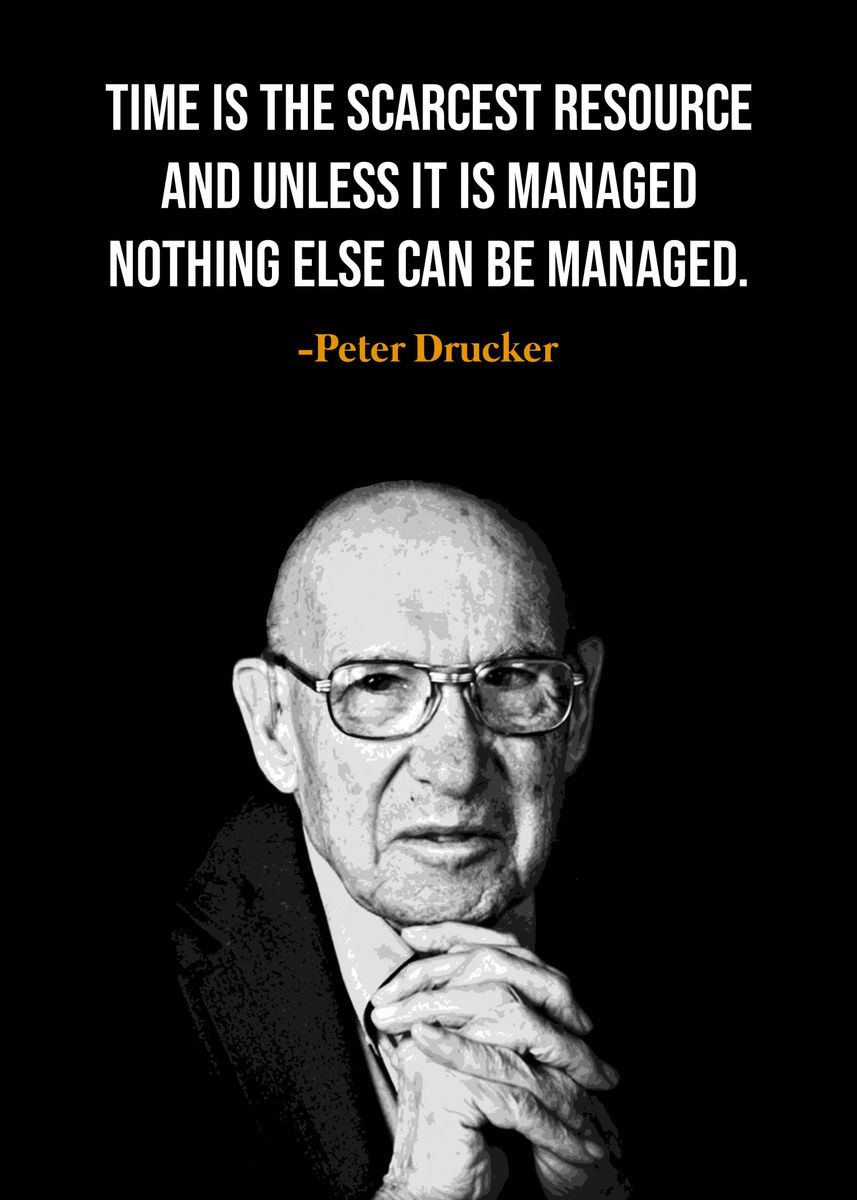 'Peter Drucker quotes ' Poster, picture, metal print, paint by Twenty ...