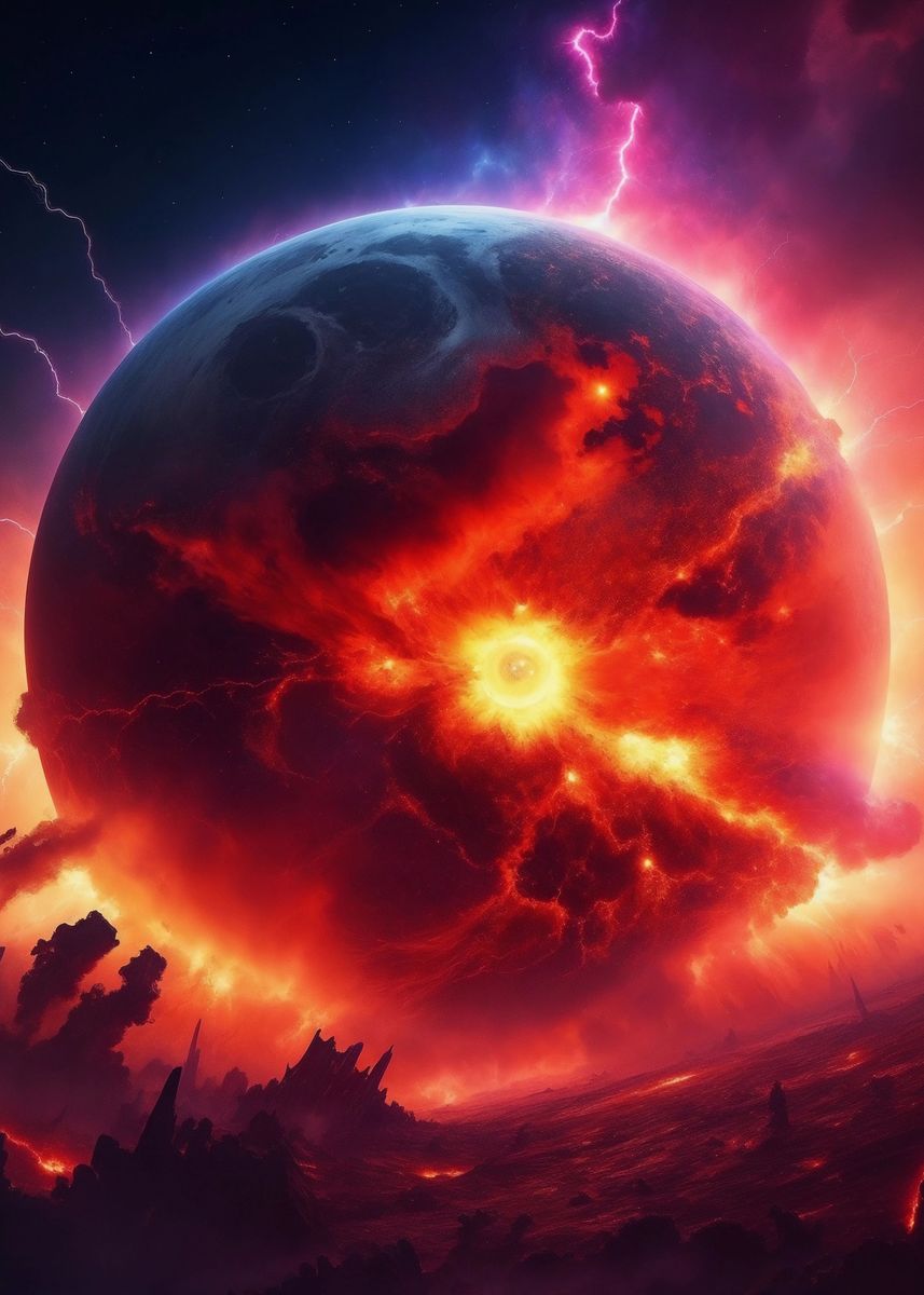 'End of the earth' Poster, picture, metal print, paint by FGworks ...