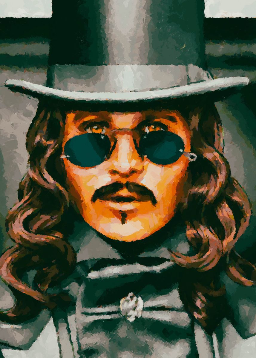 'Top hat man character' Poster, picture, metal print, paint by Dark ...