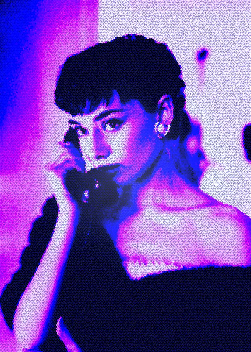 'audry' Poster, picture, metal print, paint by vertical dog | Displate