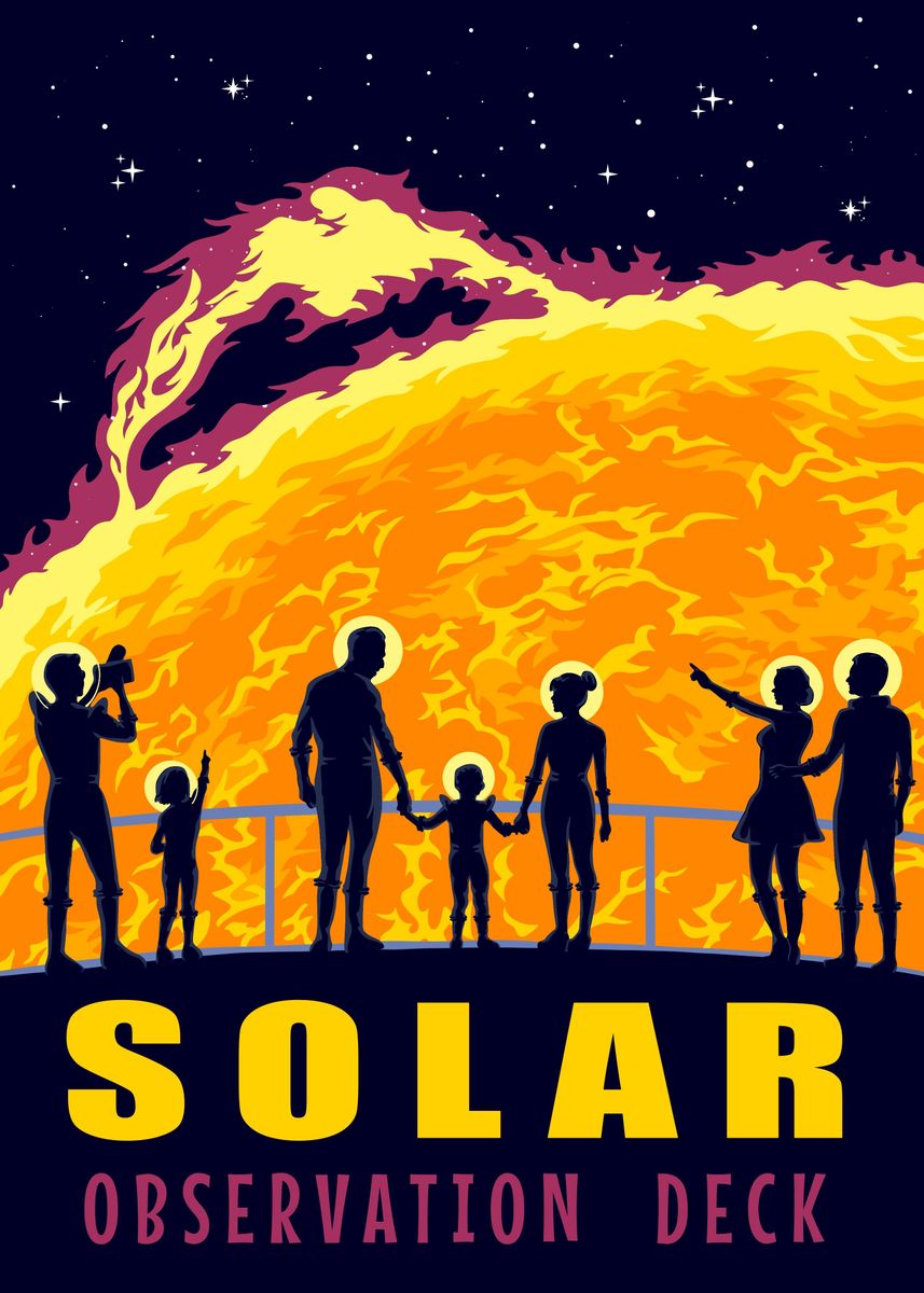 'Solar ' Poster, picture, metal print, paint by Selja Myndir | Displate