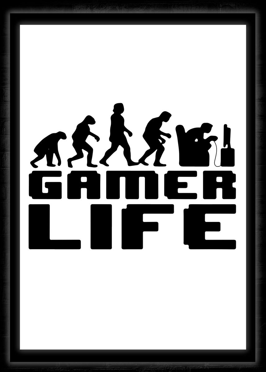 'Gamer Life Gaming Poster ' Poster, picture, metal print, paint by ...