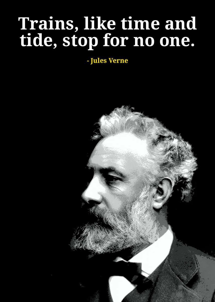 'Jules Verne quotes ' Poster, picture, metal print, paint by Extrons ...