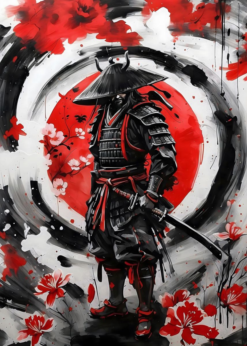 'Samurai Japan Spirit' Poster, picture, metal print, paint by Xăm Việt ...