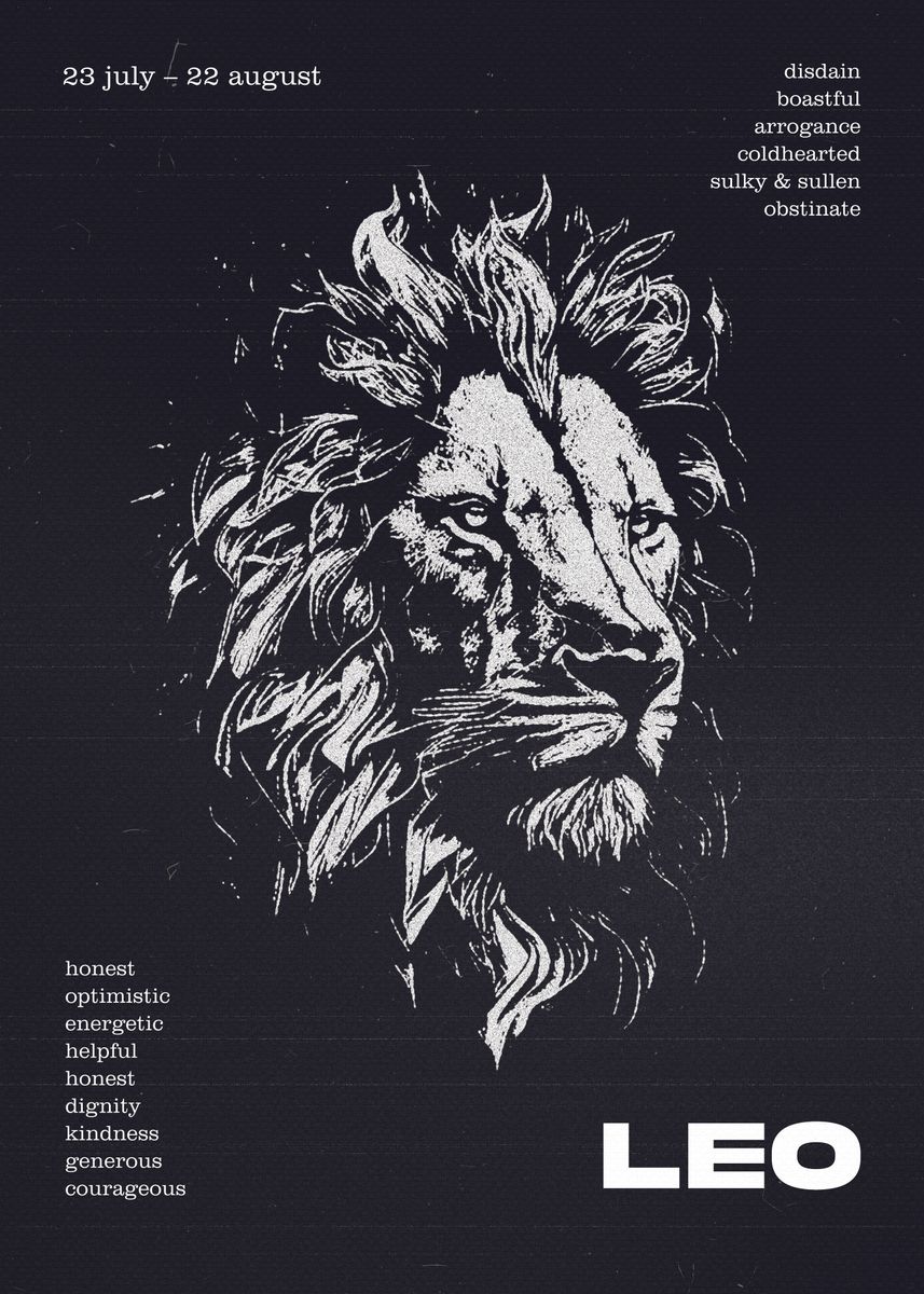 'Leo' Poster, picture, metal print, paint by Ahmad Adifin | Displate