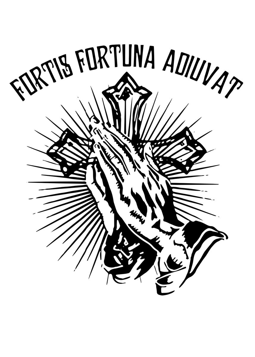 'fortis fortuna adiuvat' Poster, picture, metal print, paint by Aksara ...