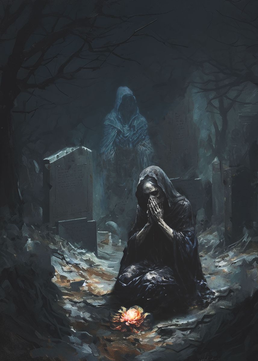 'Grief' Poster, picture, metal print, paint by AndrejZT | Displate