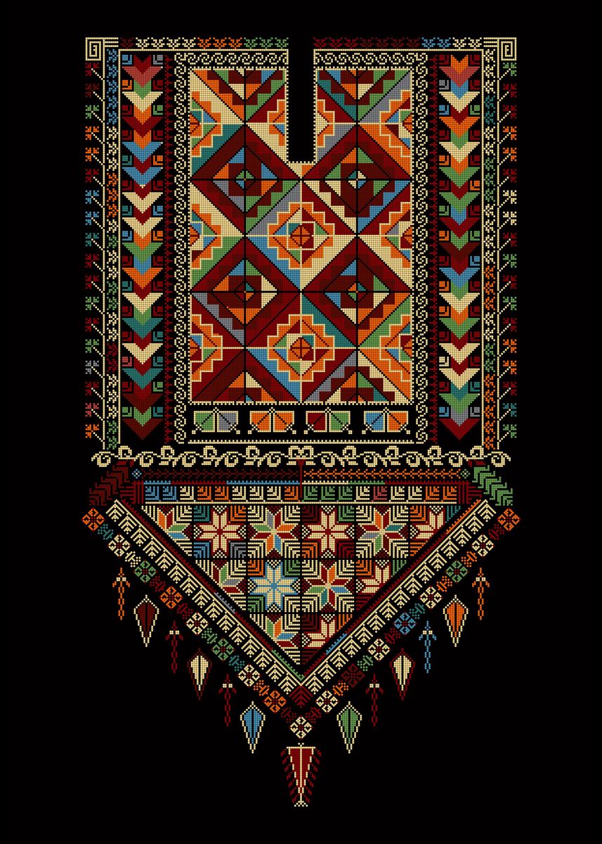 'Tatreez 12' Poster, picture, metal print, paint by Richard Laschon ...