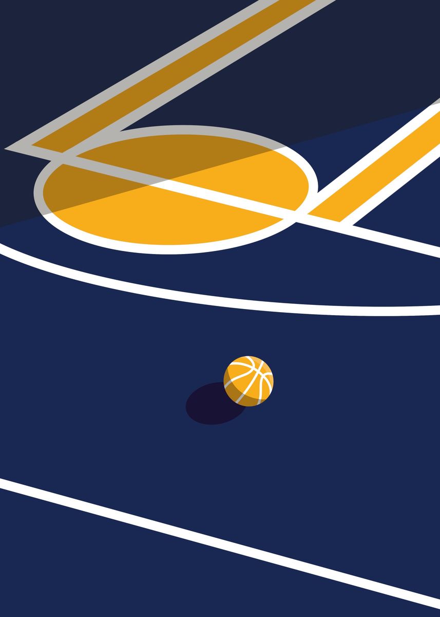 'Basketball Court' Poster, picture, metal print, paint by Lardis Art ...