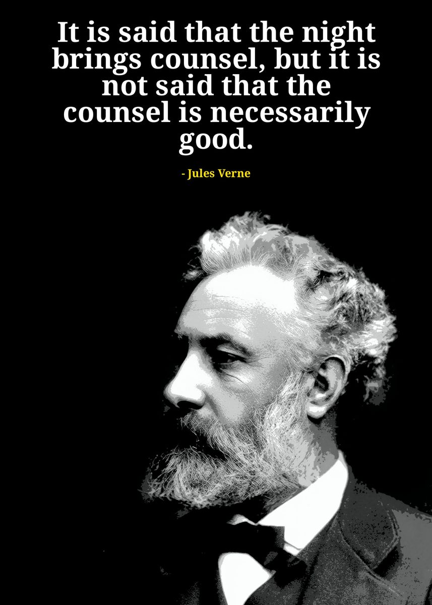 'Jules Verne quotes ' Poster, picture, metal print, paint by Yoshhhh ...
