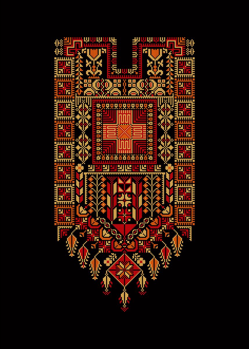 'Tatreez 2' Poster, picture, metal print, paint by Richard Laschon ...