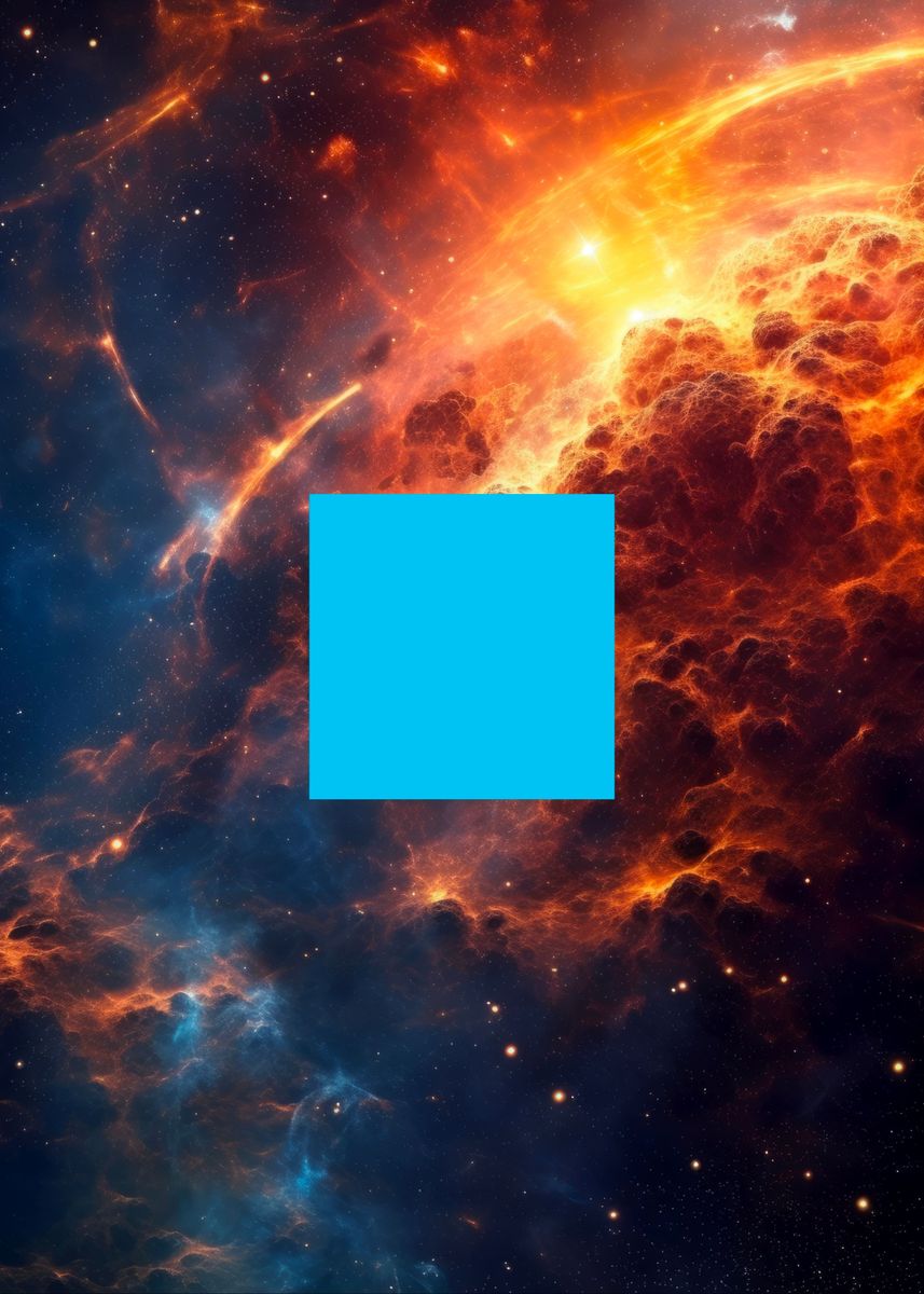 'ZIMA BLUE Fireworks' Poster, picture, metal print, paint by Antonio ...