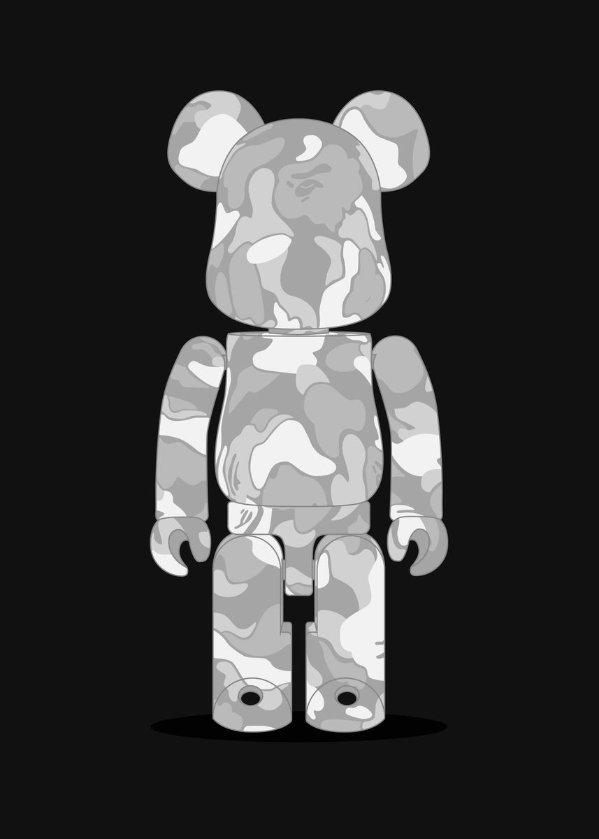 'Bape Figure' Poster, picture, metal print, paint by SBS | Displate