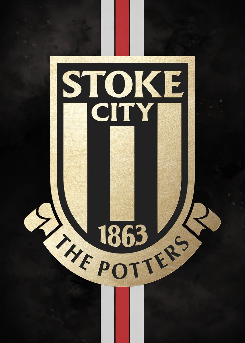 'Stoke City FC' Poster, picture, metal print, paint by Luke Vassel ...