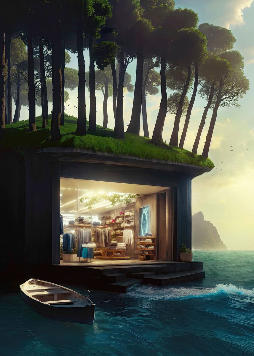 'Inconvenient Store' Poster, picture, metal print, paint by ...