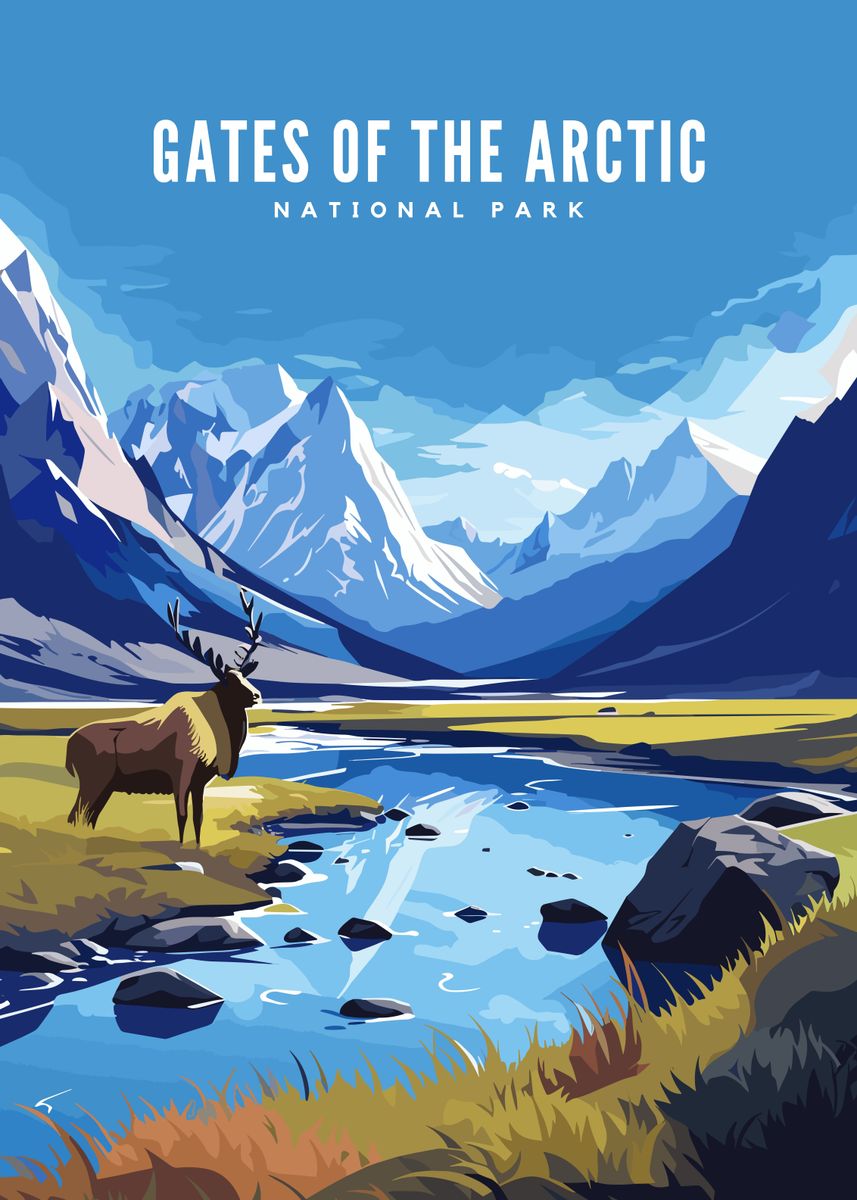 'Gates of The Arctic NP' Poster, picture, metal print, paint by Mark ...