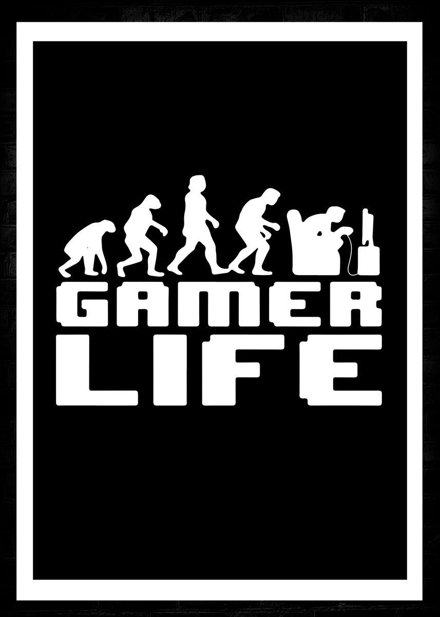 'Gamer Life Gaming Poster' Poster, picture, metal print, paint by Metal ...