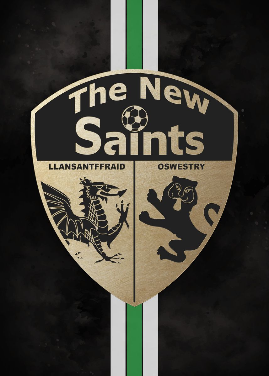 'The New Saints FC' Poster, picture, metal print, paint by Luke Vassel ...
