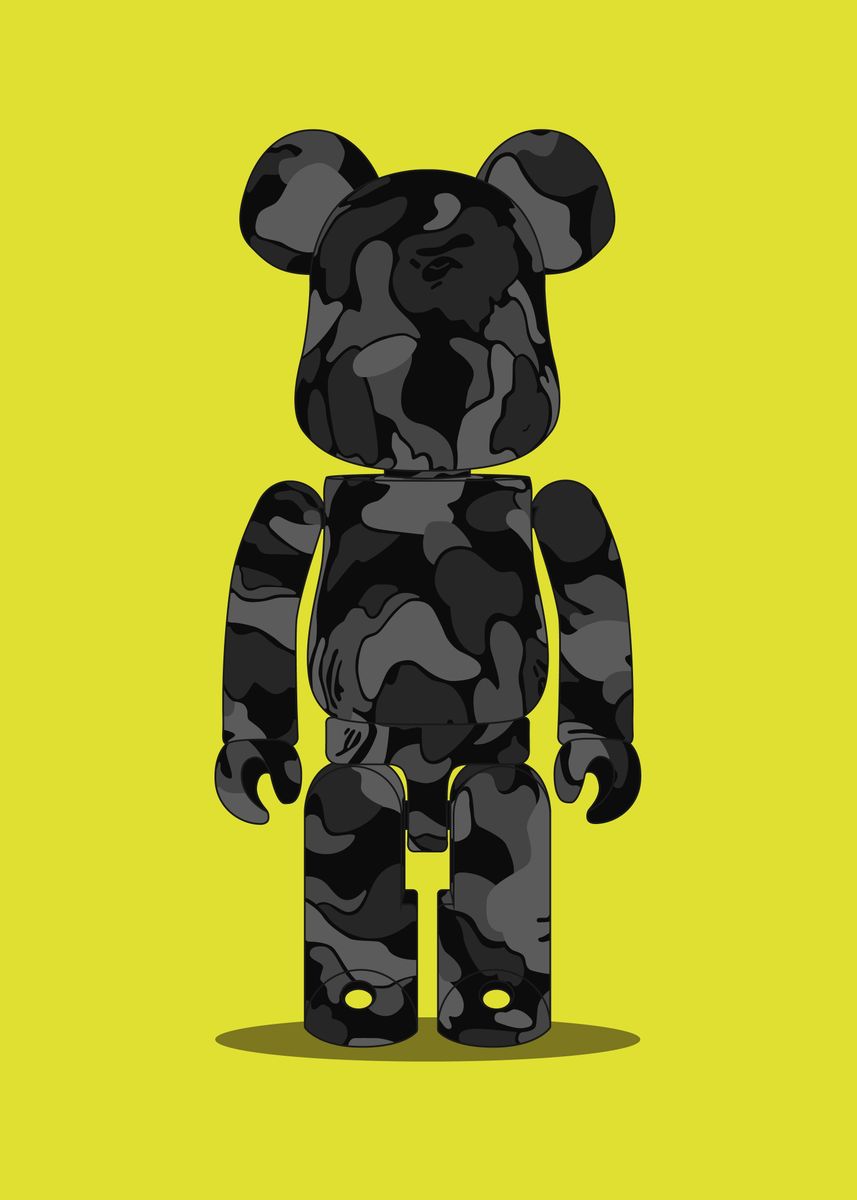 'Bape Figure' Poster, picture, metal print, paint by SBS | Displate