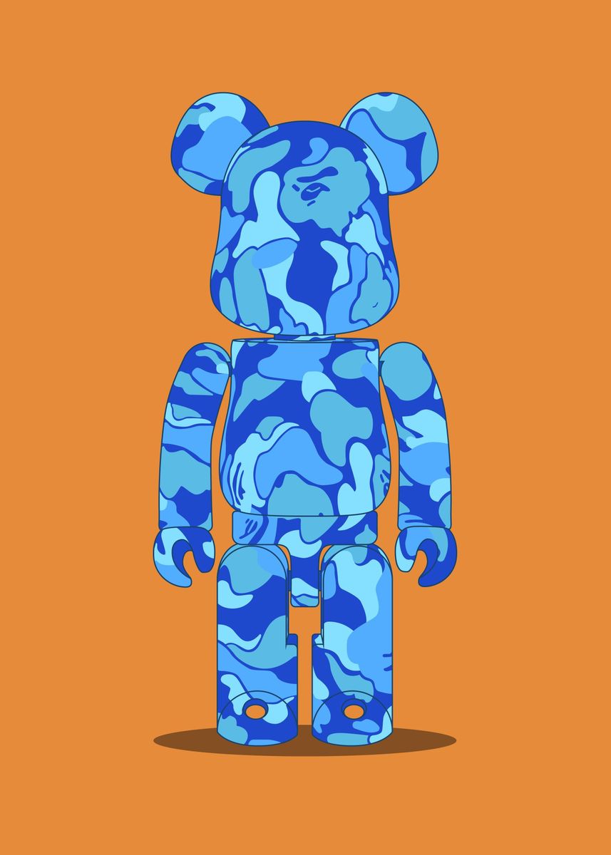 'Bape Figure' Poster, picture, metal print, paint by SBS | Displate