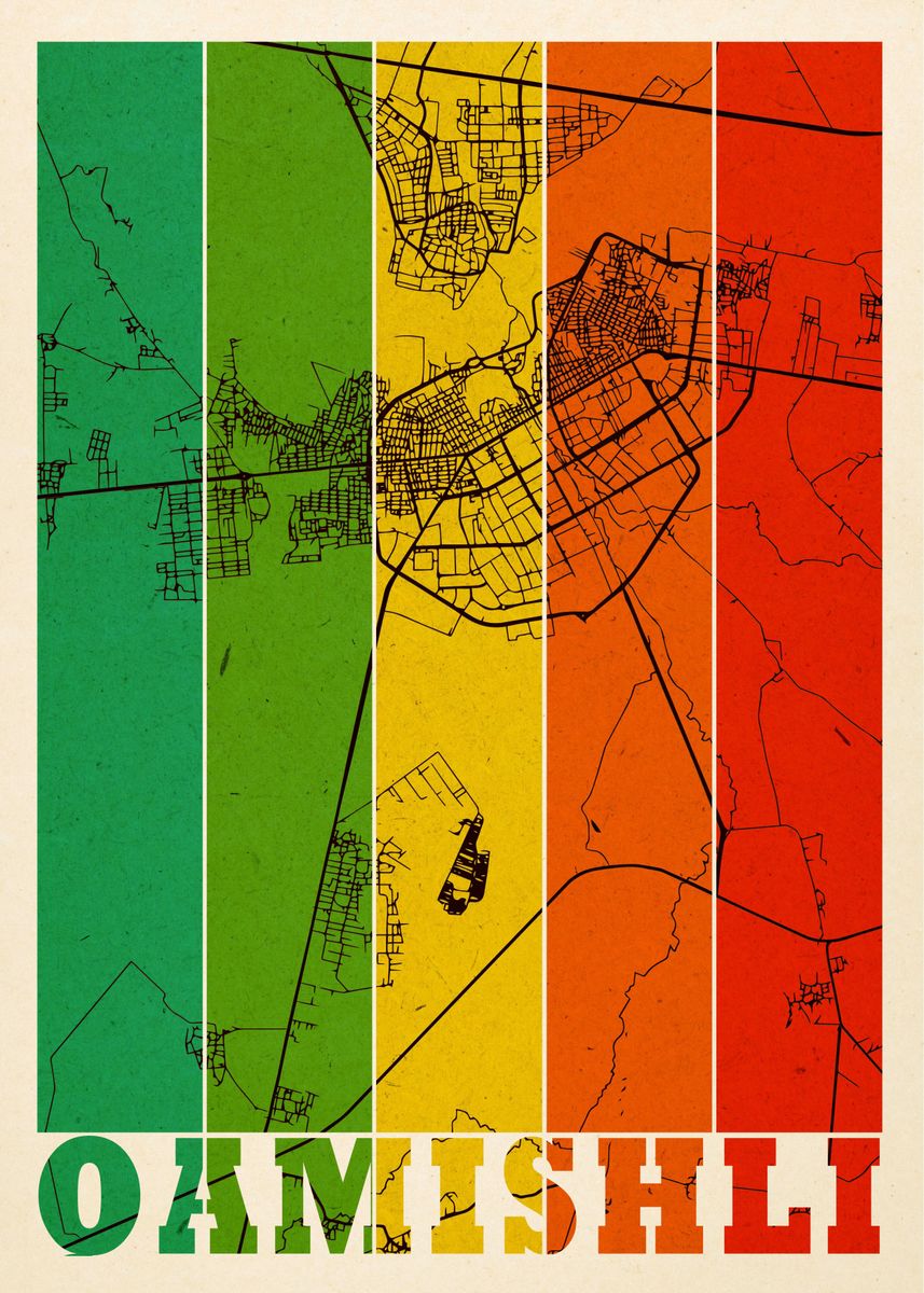 'Qamishli Syria' Poster, picture, metal print, paint by Ryan Proffitt ...