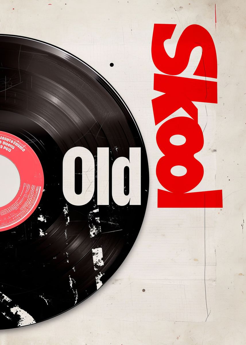 'Old Skool Vinyl' Poster, picture, metal print, paint by urbanbuzz ...