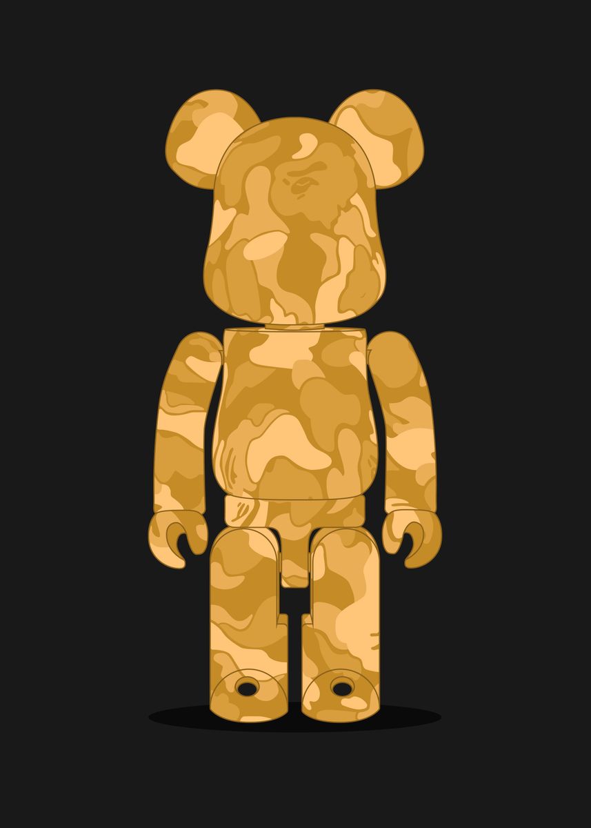 'Bape Figure' Poster, picture, metal print, paint by SBS | Displate