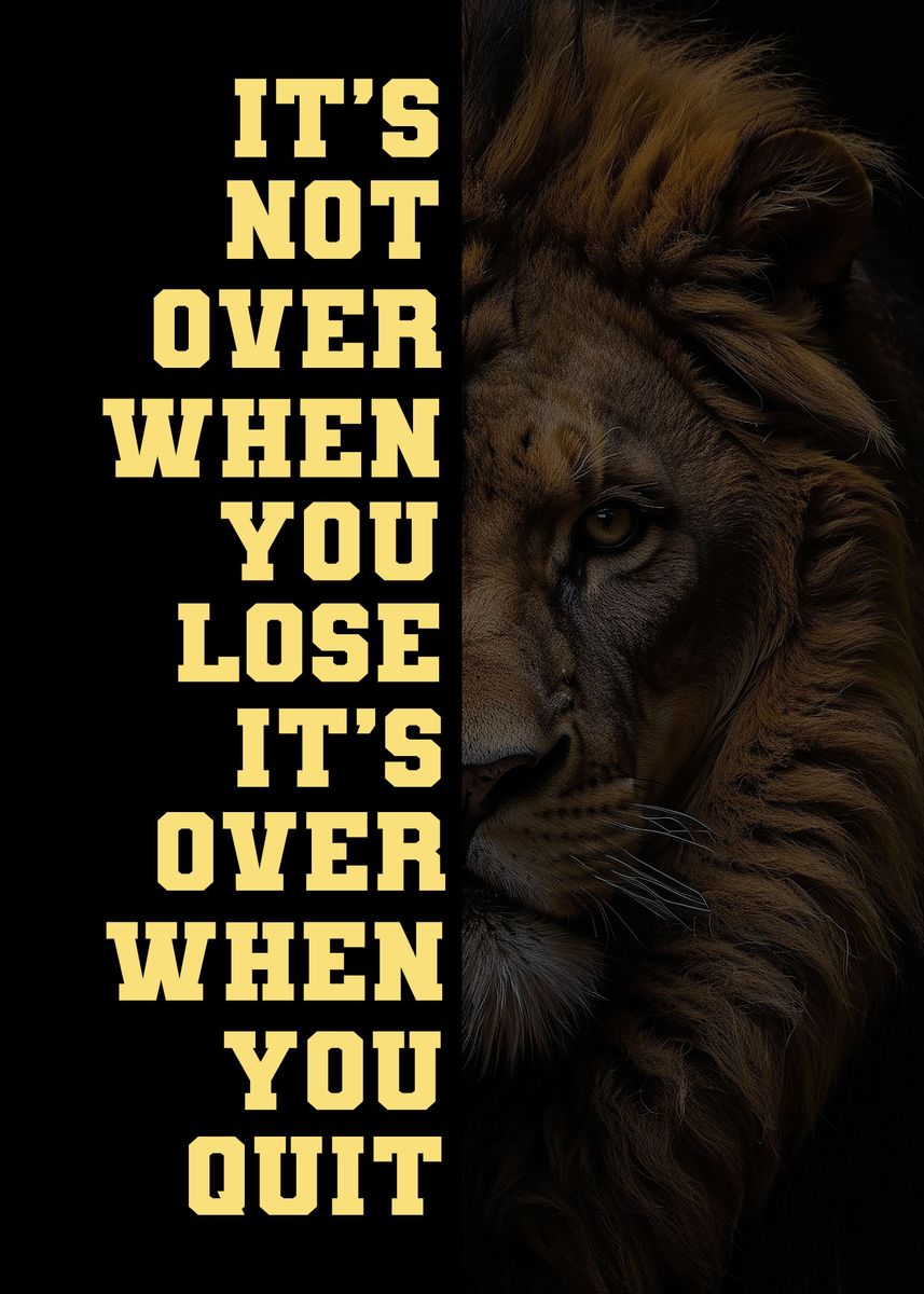 'It is Not Over' Poster, picture, metal print, paint by QTK Design ...