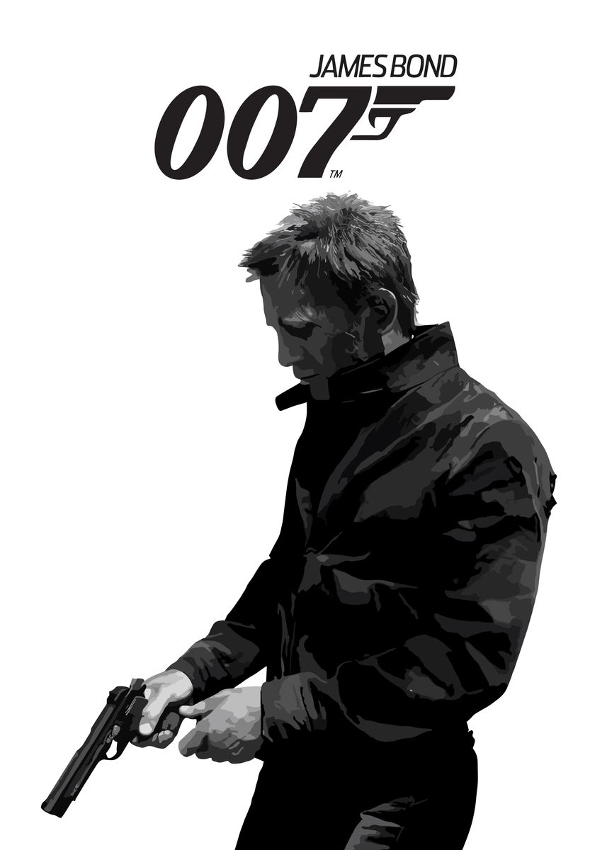 'James bond 007' Poster, picture, metal print, paint by Priscilla ...